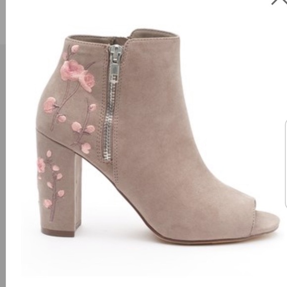 Candie's | Shoes | Candies Floral Peep Toe Ankle Boots | Poshmark